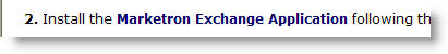 Install the Marketron Exchange Client
