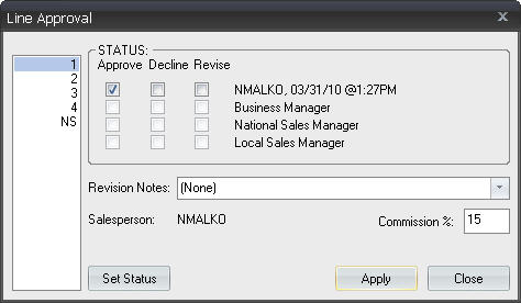 Approving Portions of Orders