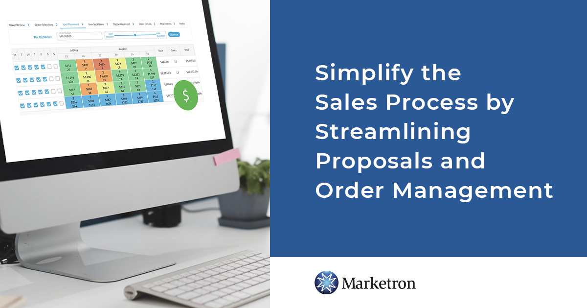 Streamlining Proposals and Order Management | Marketron