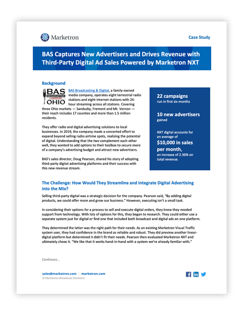 Selling Third-Party Digital Advertising | Marketron