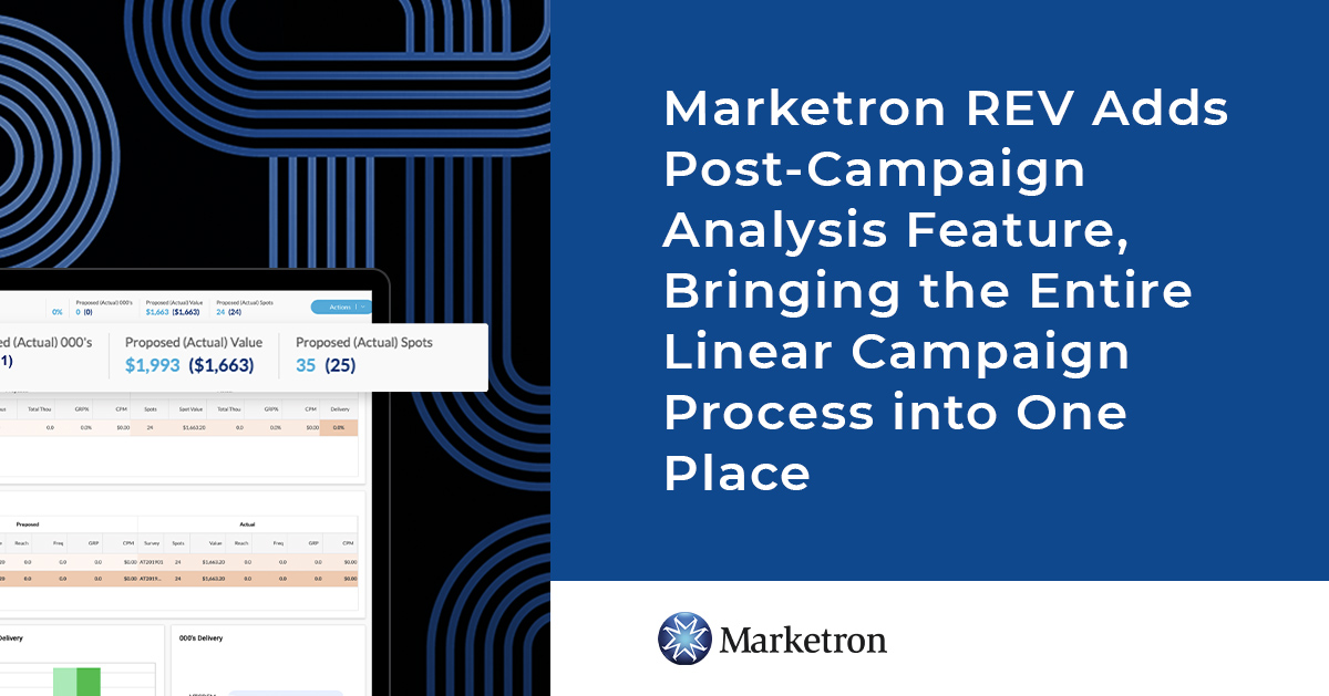 Post-Campaign Analysis: New REV Feature | Marketron