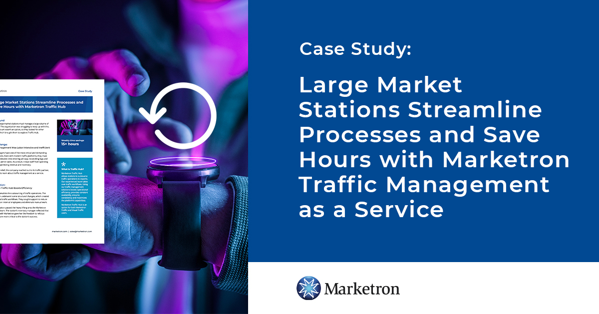 Case Study: Marketron for Traffic Operations | Marketron