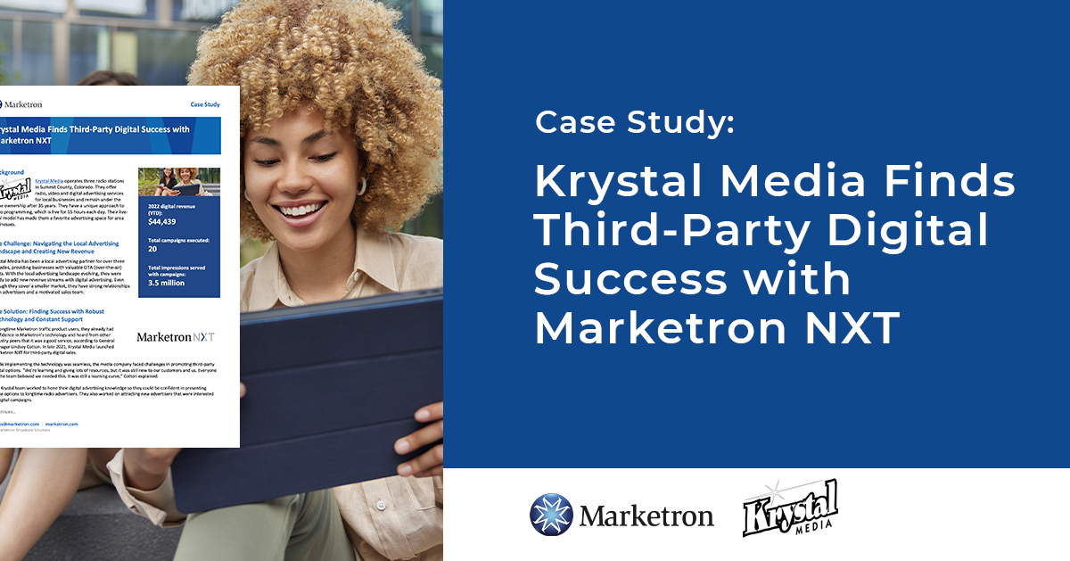 Case Study: Krystal Media Marketron NXT Digital | Marketron